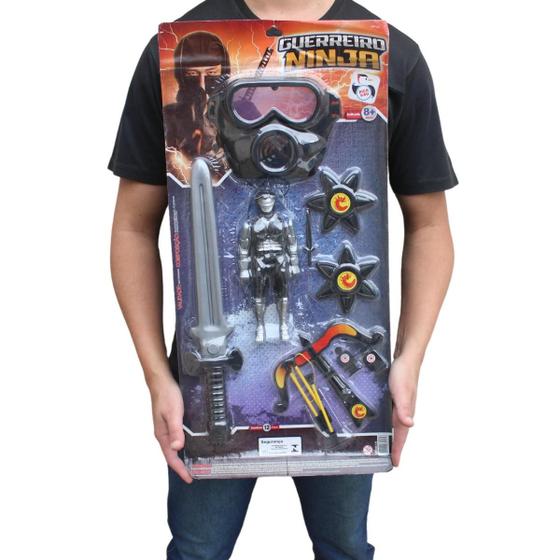 Kit Ninja Guerreiro Infantil Com Boneco 12 peças - Pica Pau - Bonecos ...