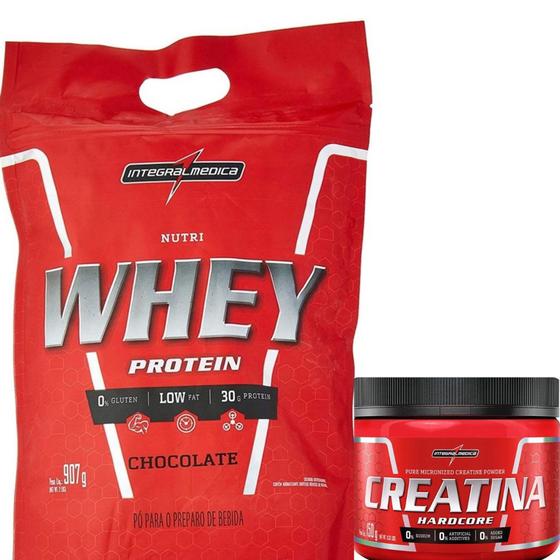 Kit Nutri Whey 900g Creatina 150g Integralmedica Kit De