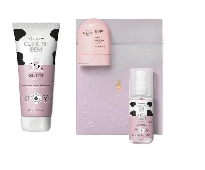 Kit o boticario deleite (hidratante corporal 200ml+ body splash 60ml ...