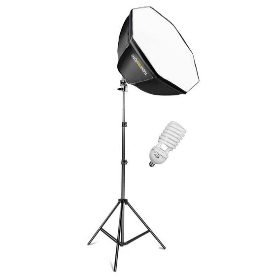 Kit Octabox com Tripé Iluminação Softbox Octagonal - 110v - TUDOPRAFOTO ...