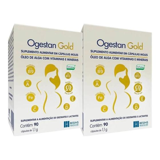 Kit Ogestan Gold Com 2 Caixas De 90 Cápsulas Moles Cada - BESINS ...