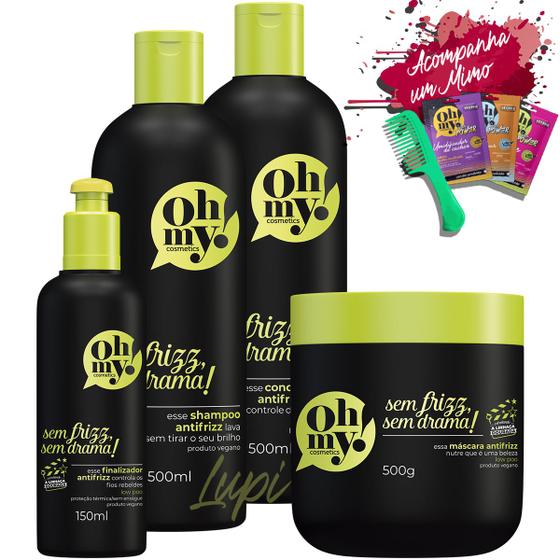 Kit Oh My Sem Frizz Sem Drama 500ml 4 Itens - Oh My! - Shampoo ...