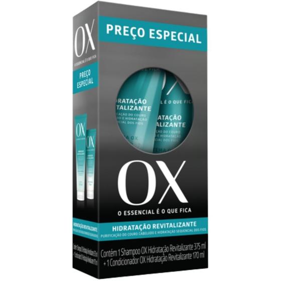 Kit Ox Hidratação Revitalizante Shampoo 375ml + Cond. 170ml - Kit ...