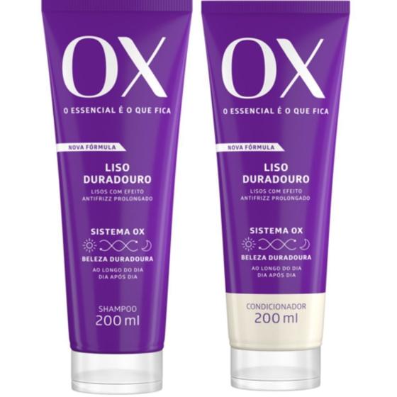 Kit Ox Liso Duradouro Shampoo 200ml + Cond. 200ml - Kit Shampoo e Condicionador - Magazine Luiza
