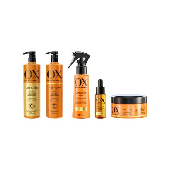 Kit Ox Vita Glow Mari Maria Cond+Shampoo+Masc+Serum+Tonico - BB Cream ...