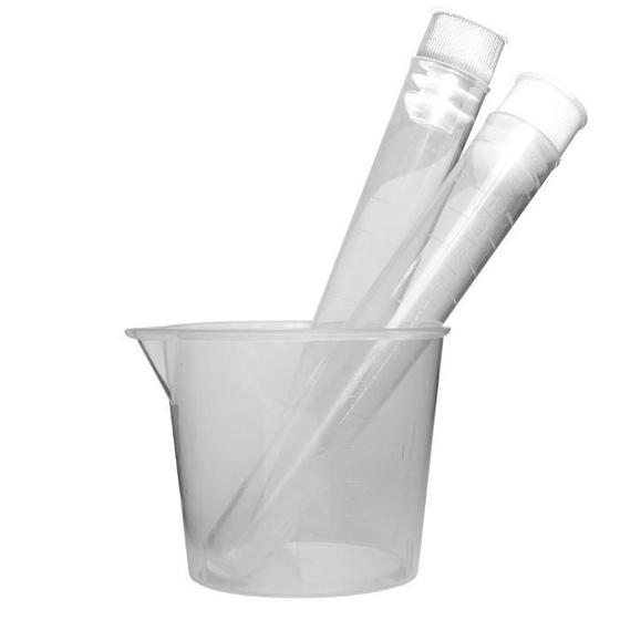 Kit p/ coleta de urina estéril firstlab 2 tubos tampa branc. pct 150un ...