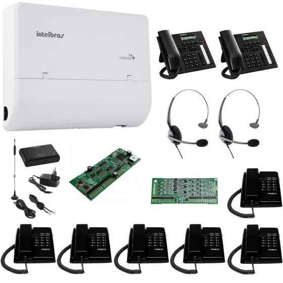 Kit Pabx Conecta + 2X8 Ramais Ti 830I Tc50 Chs55 Disa Bina - Intelbras ...
