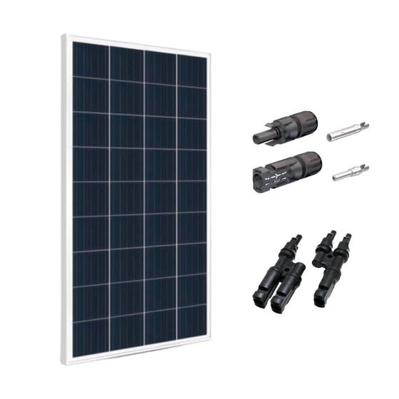 Kit Painel Placa Energia Solar 155w Conectores MC4 e MC4 Y - Resun ...