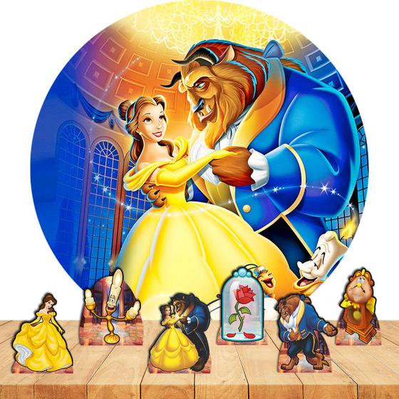 Kit Painel Redondo c/ Elástico + Displays Mdf Decoração Festa Infantil ...