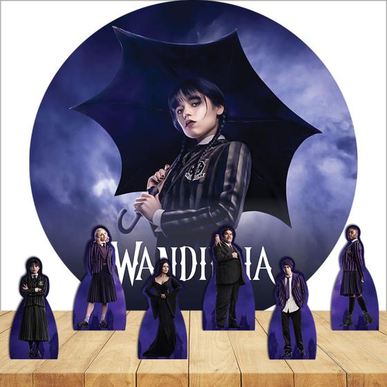 Kit Painel Redondo c/ Elástico + Displays Mdf Decoração Festa Infantil ...