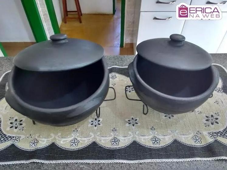 Kit Panelas De Barro Capixaba 3 E 4 Litros + Suporte - Loja do Sítio ...