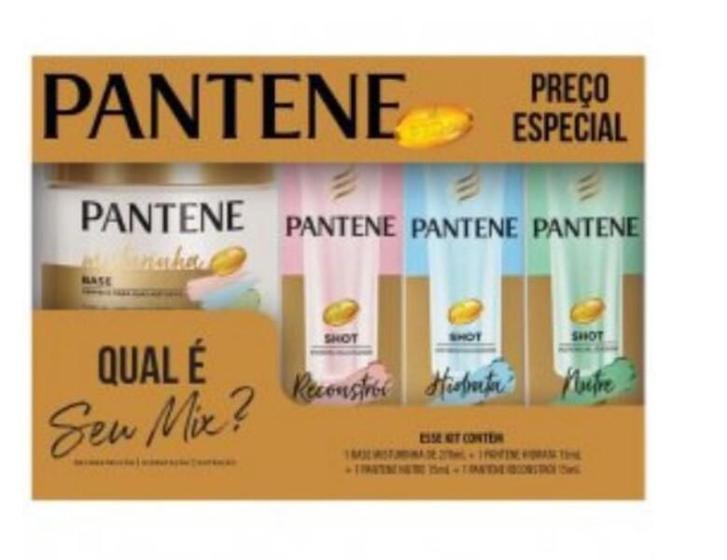 Kit Pantene Misturinha Base + 3 Ampolas Pantene 1 Unidade - Ampola ...