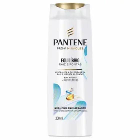 Kit Pantene Shampoo 300ml+ Condicionador Raiz E Pontas Bisnaga 250ml ...