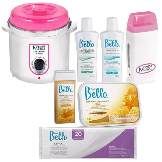Kit Para Depilação Com Cera Quente Rolon E Termocera 400G - Mega Bell ...