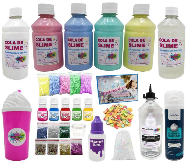 Kit Para Fazer Todo Tipo De Slime Com Desativa Slime - Ine Slime ...