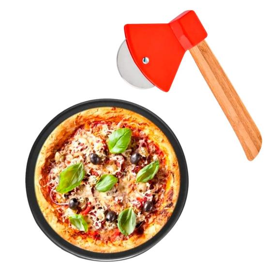 Kit Para Pizzas - Forma Redonda + Machadinha Cortadora - Clink e ...