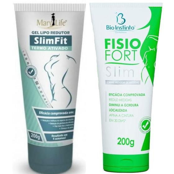Kit Para Reduzir Medidas Slim Fit + Fisio Fort Slim - Bio Instinto ...