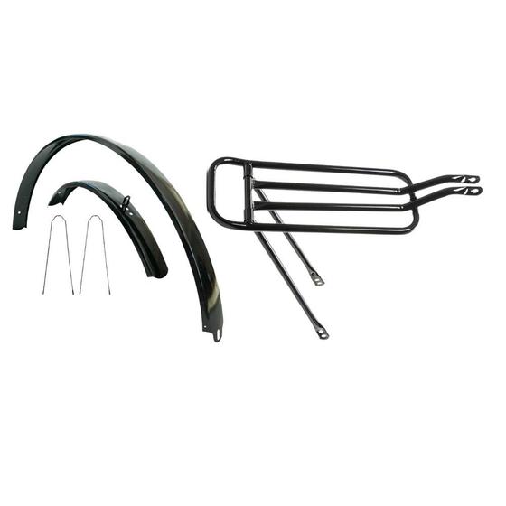 Kit Paralama De Bike Em Inox Aro 26 + Bagageiro Garunpeira - Vercelli - Paralama para Bicicleta ...