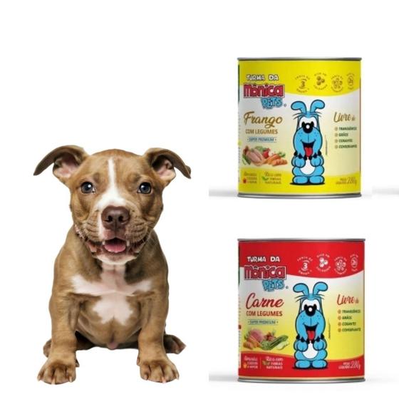 Kit patê turma da monica carne com legumes e frango 2 latas - TURMA DA ...