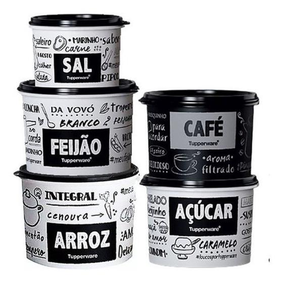 Kit PB tupperware 5 peças - Pote - Magazine Luiza