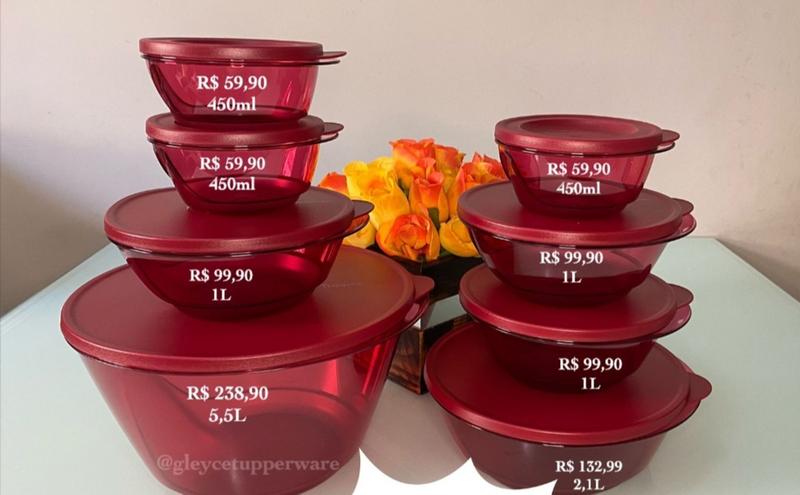 Kit PDA Importado 8 Peças - Tupperware - Pote - Magazine Luiza