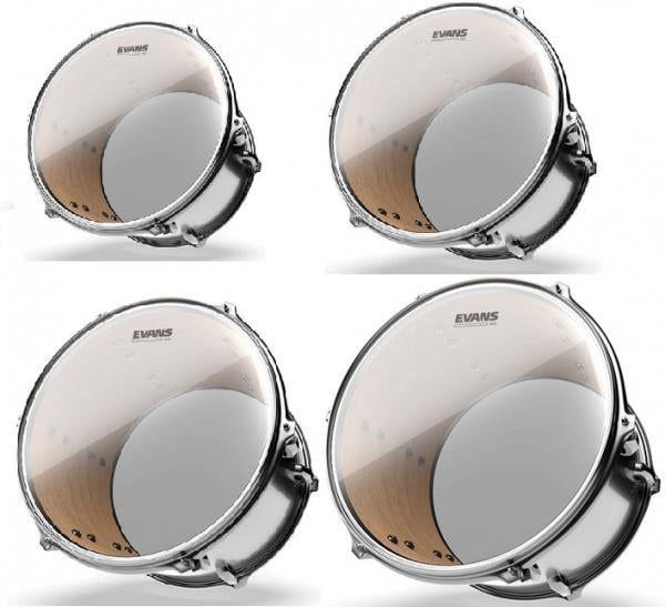 Kit peles G2 Clear Evans 08/10/12/14 - Pele para Bateria e Percurssão - Magazine Luiza