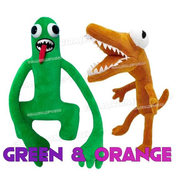 Kit Pelúcia Rainbow Friends Roblox Boneco Green e Orange - BBACOMERCIO ...