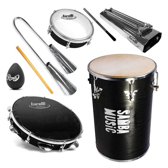 Kit Percussão Pagode Samba Completo 7 Instrumentos - Torelli - Kit de ...