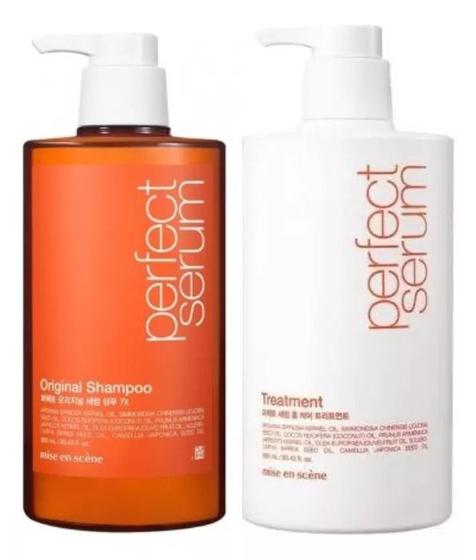 Kit perfect serum original shampoo e treatment 900ml - mise en scene ...