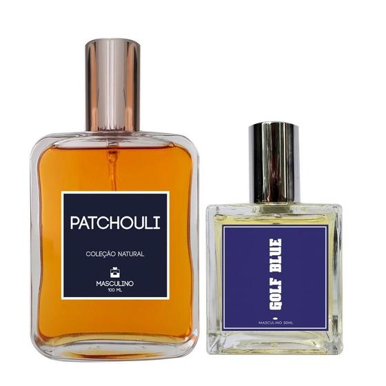 Kit Perfume Masculino - Patchouli 100Ml + Golf Blue 30Ml - Essência Do ...