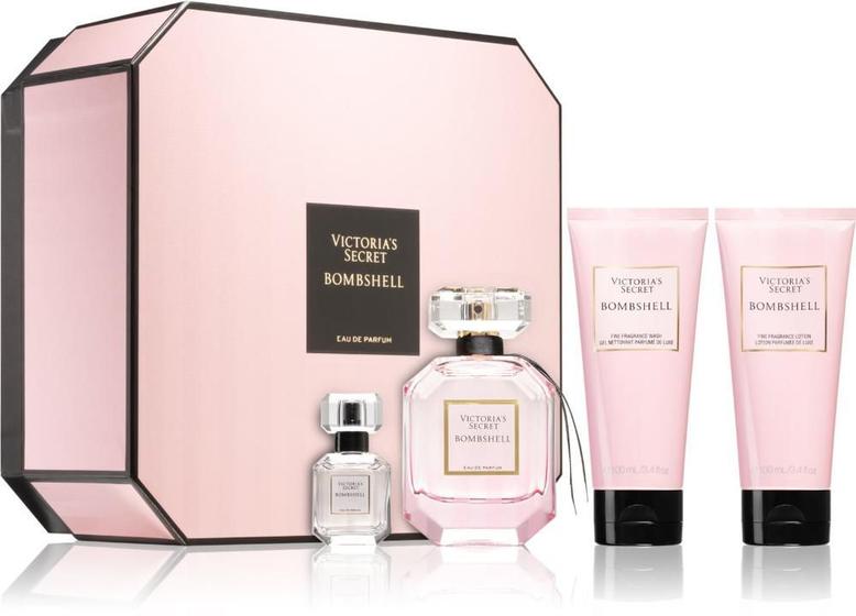 Kit perfume victorias secret bombshell edp 50ml + hidratante + body ...