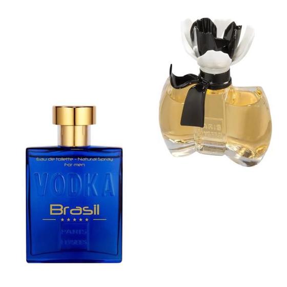 Kit Perfume Vodka Brasil Azul e La Petit Fleur Blanche 100Ml - Paris ...