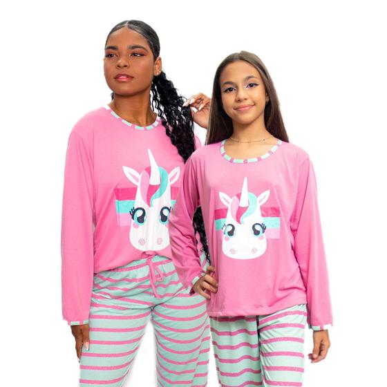 Kit pijama de inverno mãe e filha - SLEEP PIJAMAS - Outros Moda e ...