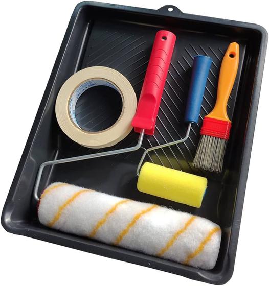 kit pintura parede Rolo de pintar anti gotas sem respingo Com Fita ...