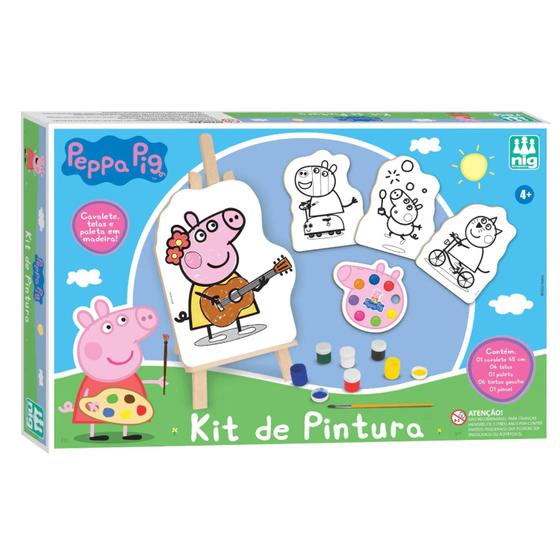 Kit Pintura Peppa Pig - Nig Brinquedos - Kit de Pintura Infantil ...