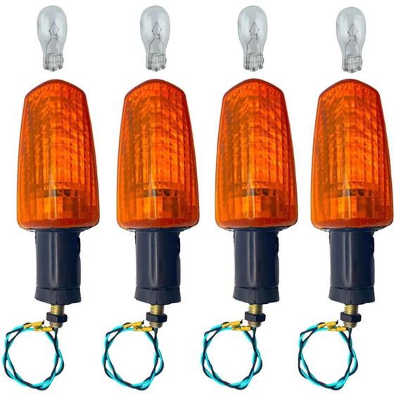 Kit Pisca Seta Cg Titan 125/150 Twister Amarelo 4 Peças - Valplas ...