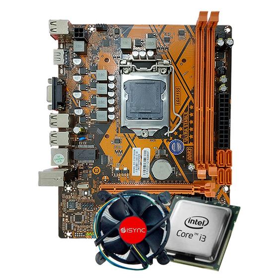 Kit Placa mãe Esonic H55Kel Intel Core i3-540 Cooler IYSNC - AMORIM ...