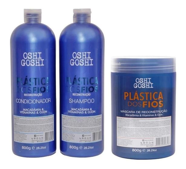 Kit Plásticas Dos Fios Hidratação Capilar Profunda Brazilian - Oshi ...