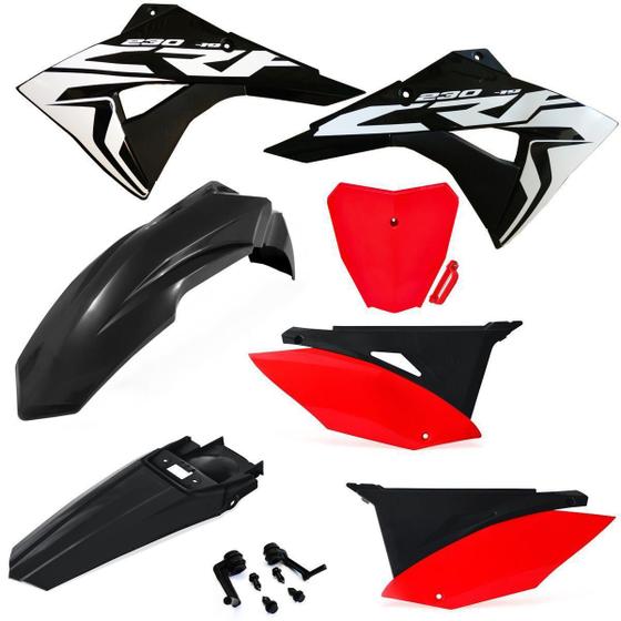 kit-pl-stico-carenagem-crf-230-biker-next-com-number-plate-e-adesivos-number-plate-magazine