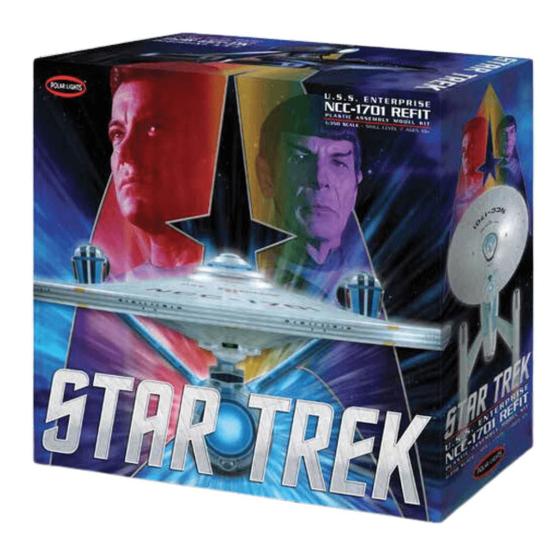 Kit Plástico Star Trek Uss Enterprise Ncc-1701 Refit 1/350 Polar Lights ...