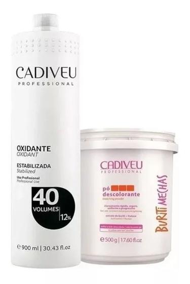 Kit Po Buriti Profissional Antioxidante Platinado + OX40 - CADIVEU ...