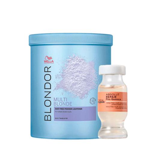 Kit Pó Descolorante Blondor + Ampola Pós-Química 10ml - Wella ...