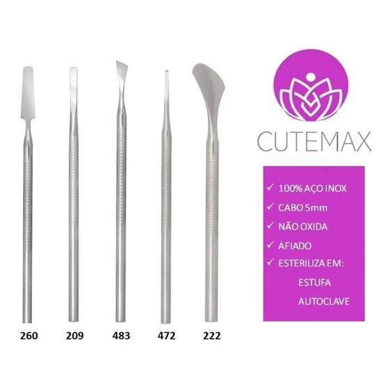 Kit Podologia Profissional 5 Instrumentos Podólogo Bisturi - Cutemax ...