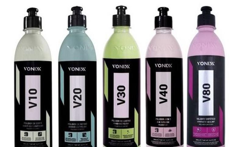 Kit Polidores V10,V20,V30,V40 e V80 500ml Vonixx - Polimento Automotivo - Magazine Luiza