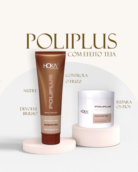 Kit poliplus shampoo e máscara efeito teia reparação e nutrição hoka ...