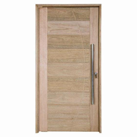 Kit Porta De Madeira Pe305 Natural 97cm x 214cm x 12cm Esel Cedro Mara ...