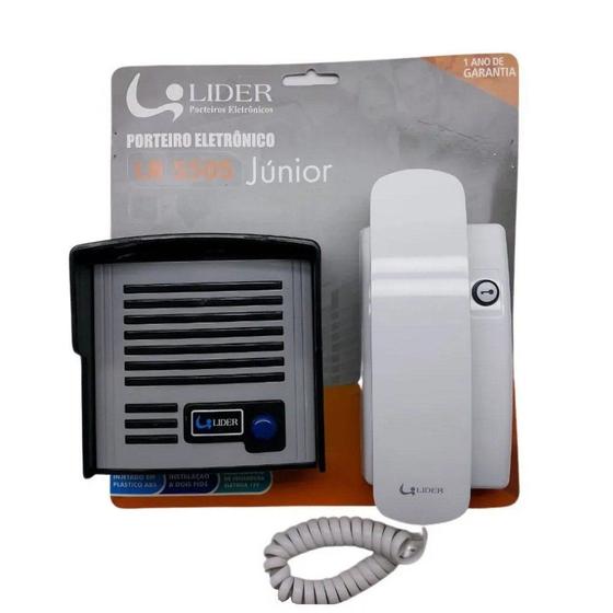 Kit Porteiro Eletrônico Residencial Interfone LR550S Junior Lider ...