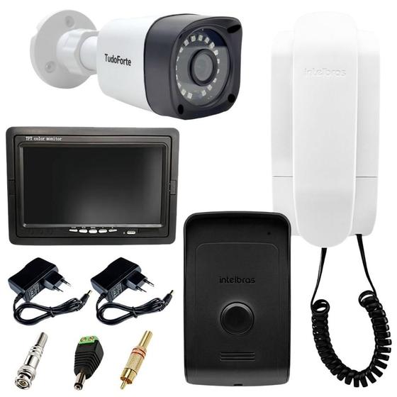 Kit Porteiro Intelbras IPR 1010 + Câmera Full HD 1080p 2MP Bullet 20 ...