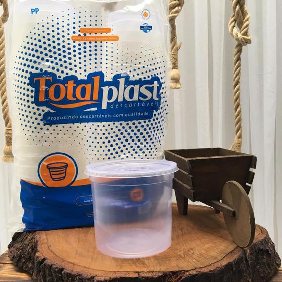Kit Pote com Tampa Redondo 140ml c/96 Unidades - Totalplast - Pote Descartável - Magazine Luiza