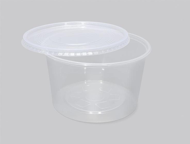 Kit Pote E Tampa De Plastico Redondo Pp Liso 1000ml Pt 25 Un Copaza - Pote - Magazine Luiza